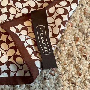Coach | Accessories | Coach Scarf With Coach Detail And Gold Logo ...